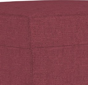 3dílná sedací souprava s poduškami vínová textil 3201320