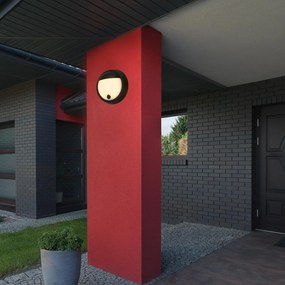 BRI 3784015 Puni LED venkovní nástěnné svítidlo, nabíjecí, 3 krokový dotykový stmívač, časovač, černá - BRILONER