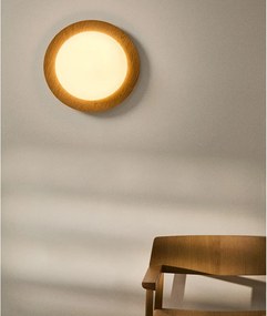 Kovové LED nástěnné svítidlo v přírodní barvě ø 40 cm Novae – Kave Home