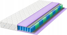 Taštičková matrace 90x180 středně tvrdá Tino 16 cm H3 pohodlná s potahem
