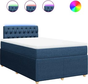 Box spring postel s matrací černá 120x190 cm textil 3289708