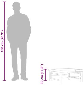 vidaXL Marketos Zahradní stolek 65 x 65 x 30 cm bambus