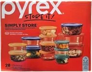 Pyrex Simply Store 28 ks – sada skleněných nádob s víčky