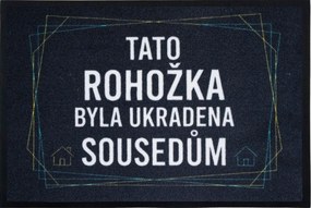 Mercury Flooring, Tato rohožka byla ukradena sousedům 40x60 cm - na ven i na doma, 40x60, černá