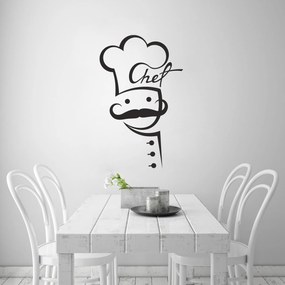 Samolepka na zeď - Chef (60x95 cm) - PopyDesign
