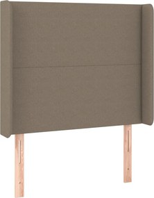 Box spring postel s matrací a LED taupe 90x190 cm textil 3138681