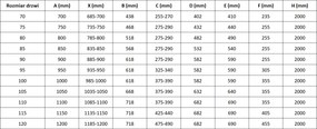 Mexen Mist-H, 1-křídlé sprchové dveře levé 110 cm, čiré sklo, černý profil, 8A5-110-000-70-00-L