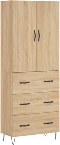 Skříň highboard dub sonoma 69,5 x 34 x 180 cm kompozitní dřevo 3198084