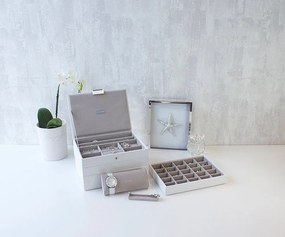 Krabička na šperky Stackers trojitá classic růžovo-šedá