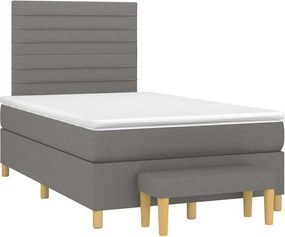 Box spring postel s matrací černá 120x190 cm textil 3270413
