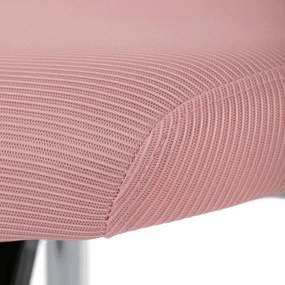 Ergonomická kancelářská židle EMILIE - růžová síťovina