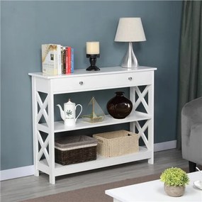 Odkládací stolek Yaheetech – bílá (265641998431)