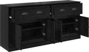 Konzole 2 ks Černý dub 70 x 35,5 x 67,5 cm Kompozitní dřevo 3402661
