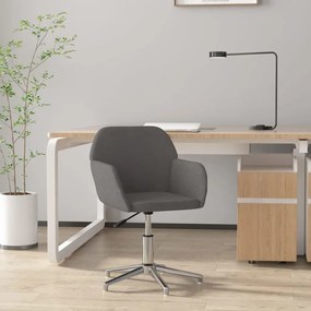 vidaXL Otočná kancelářská židle textil [344712] Barva: světle šedá