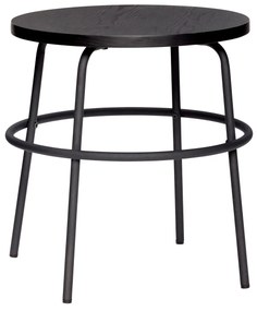 Hübsch Odkládací stolek ASH černý ø45 cm 020908F