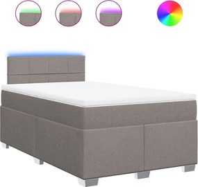 Box spring postel s matrací taupe 120x190 cm textil 3288131