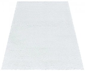 Vopi | Kusový koberec Fluffy shaggy 3500 white - 140 x 200 cm