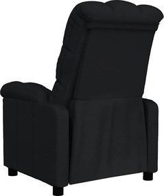 Polohovací křeslo černé textil 289798