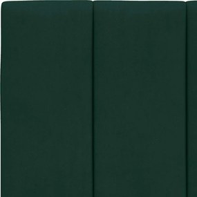 Postel s matrací Hanko tmavě zelená 100 x 200 cm samet 3208583
