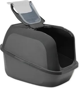 Moderna Mega Deluxe tmavě šedá / Toaleta pro kočky / s krytem / 65,8x4