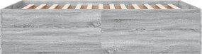 Rám postele šedý sonoma 120 x 190 cm kompozitní dřevo 3280956