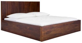 Masivní postel z palisandru Rosewood tmavá 180x200