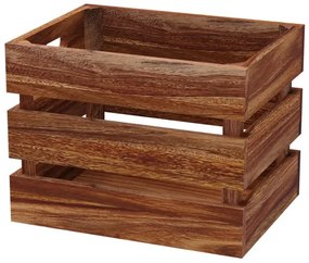 Indický nábytek - Koš na noviny Gani 40x30x30 z indického masivu palisandr Super natural