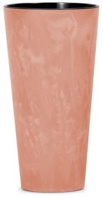 PROSPERPLAST Květináč - TUBUS SLIM Beton Effect Průměr: 30 cm, Barva: krémová