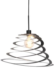 Designová závěsná lampa se spirálovým stínidlem 50 cm - Scroll