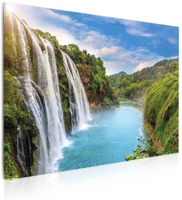 Malvis ® Obraz Čínský vodopád Velikost: 90x60 cm