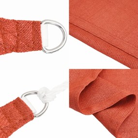 Stínicí plachta 160 g/m² terakotová 2 x 2,5 m HDPE 311336