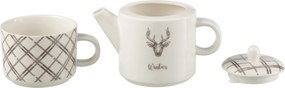 Čajový set Tea for One s jelenem v krabičce - 20*9*18 cm / 450/ 200 ml