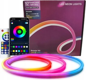 Led Pásek 10 M Barevný Pásek Neon Rgb-ic Sada Bluetooth Aplikace Dálkový Ovladač
