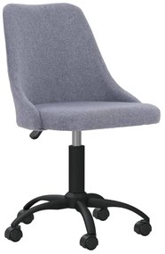 Otočná kancelářská židle světle šedá textil,  3090194 HangarStore.cz