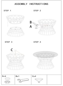 Designový konferenční stolek Gennipha 75 cm hnědý