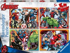 Ravensburger puzzle mocní avengers 4x100 dílků