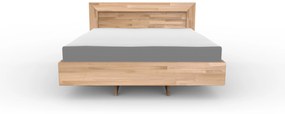 Masivní postel PERSEA - Solwo Design Dřevo a odstín oleje: BUK Cink - Olejování přírodní, Rozměr spací plochy: 140x200