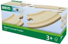 BRIO Krátké zatáčky 90 mm 4 ks / od 3 let