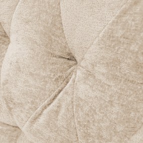 Luxusní otočné křeslo, houpací, béžová, DELMOR