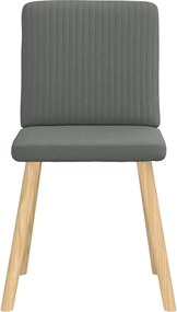 Jídelní židle 4 ks tmavě šedé textil 3315298