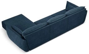 Tmavě modrá rohová pohovka (pravý roh) Vanda – Mazzini Sofas