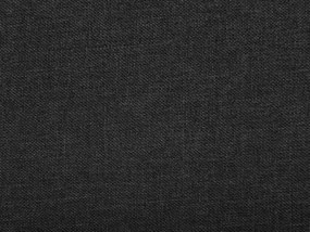 Rozkládací čalouněná postel 80 x 200 cm tmavě šedá LIBOURNE Beliani