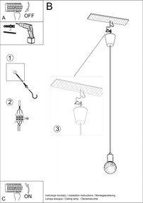 Sollux Lighting Závěsné svítidlo DIEGO 1 zelené