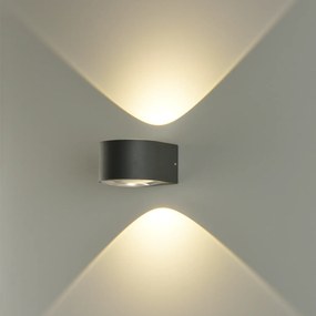 ACB Iluminacion Nástěnné LED svítidlo ANIA, ⌀ 107 mm, 2x6W, CRI80, IP65 Barva: Bílá