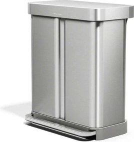 Simplehuman - Odpadkový koš 58 l, matná nerez CW2116