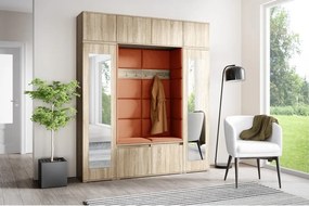 Eka Předsíňová stěna s čalouněnými panely Trinity 32 - Sonoma / Okrová 2325