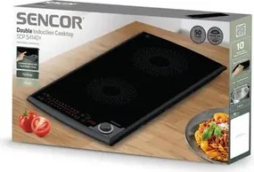 SENCOR SCP 5414GY černá / Indukční varná deska / 1300+1800W / 2 plotny