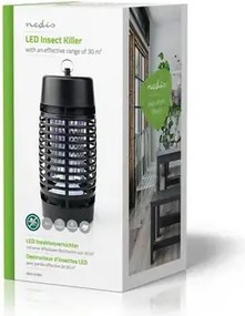Nedis Elektrický lapač hmyzu černá/ 3 W / Typ žárovky: LED Svítidlo /