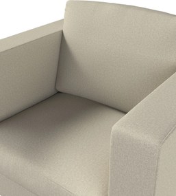 Potah na křesko IKEA Karlanda, krátký barva béžová látka pletený vzor