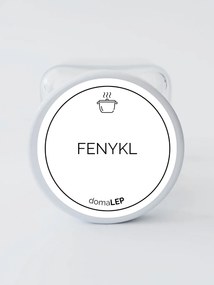 Samolepka na kořenky FENYKL bílá 5 cm základní písmo